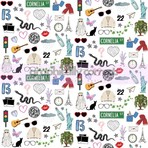 Taylor Swift Icons Digital Seamless File Paper Sublimation Etsy Uk