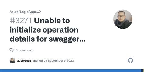unable to initialize operation details for swagger based operation