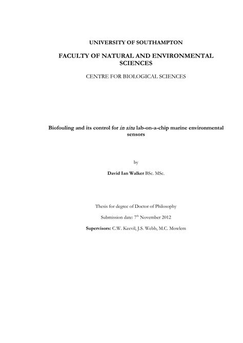 [pdf] Biofouling And Its Control For In Situ Lab On A Chip Marine Environmental Sensors