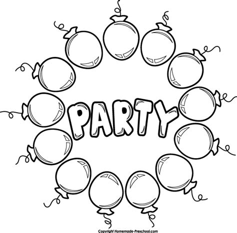 Happy Birthday Balloon Clipart Black And White 20 Free Cliparts