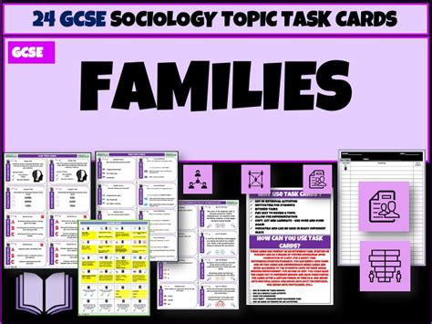 Families Sociology Task Cards Teaching Resources