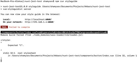 Sass Style Not Working Issue Vue Styleguidist Vue Styleguidist Github