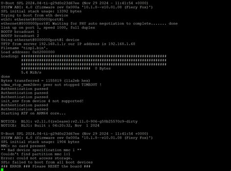 Sk Am62b P1 Ethernet Configuration Issue Please Reset Board Processors Forum Processors