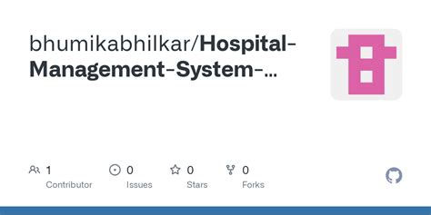 Github Bhumikabhilkarhospital Management System Mysql Python
