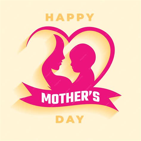 Premium Vector Happy Mothers Day Symbol Logo Template