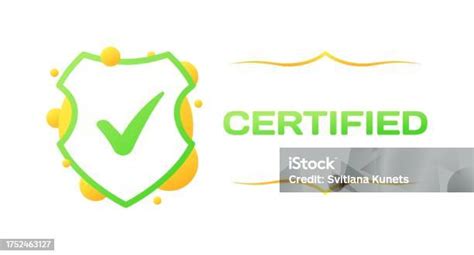 인증 기호 플랫 녹색 확인 표시가 있는 방패 아이콘 인증 기호 벡터 아이콘 Haccp에 대한 스톡 벡터 아트 및 기타 이미지 Haccp 개념 검증 Istock