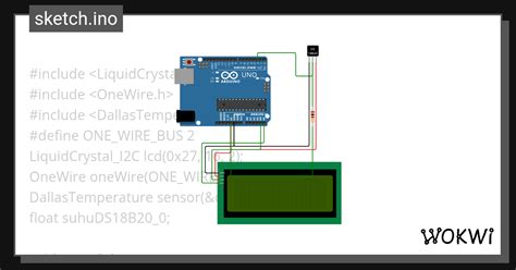 Sensor Suhu Ds18 Wokwi Esp32 Stm32 Arduino Simulator