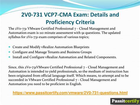 ppt 2v0 731 vmware vcp7 cma practice test 2018 updated exams