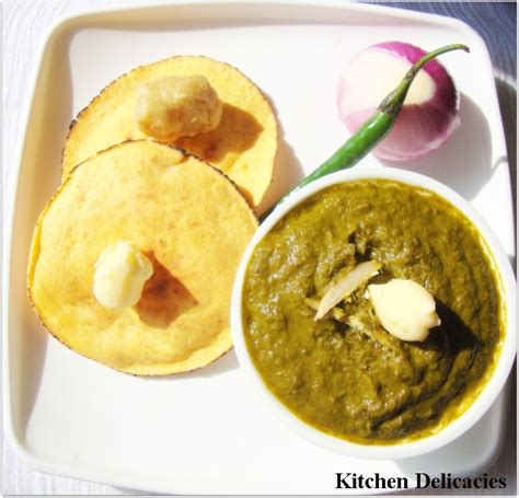 Sarson Ka Saag Mustard Leaves Vegetable Kitchen Delicacies