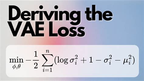 Mathing The Variational Autoencoder Deriving The Elbo Loss Youtube