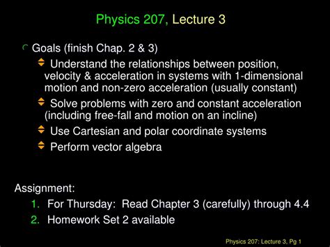 PPT Physics Lecture PowerPoint Presentation Free Download ID