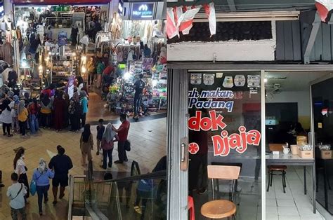 Bak Bumi Dan Langit Dengan Pedagang Pakaian Warung Padang Tertua Dekat