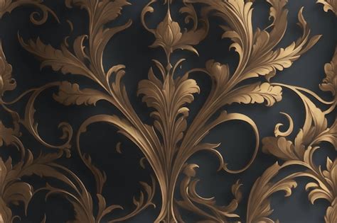 Premium Ai Image Ornate Design Of A Wallpaper Background Image Generative Ai