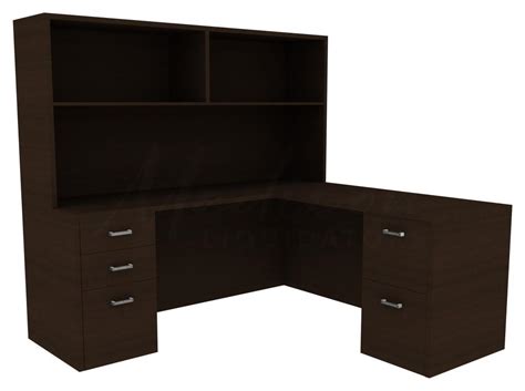 Sienna Mahogany Home Office L Shaped Desk Amber By Cherryman