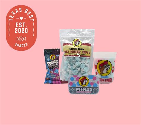 Buc Ees Cotton Candy Snacks Includes 4buc Ees Snacks Cotton Candy Tub Cosmic Pops Mints