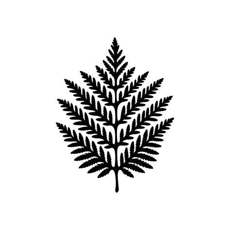 Cedar Leaf Silhouette Icon Symbol Illustration 45354559 Vector Art At