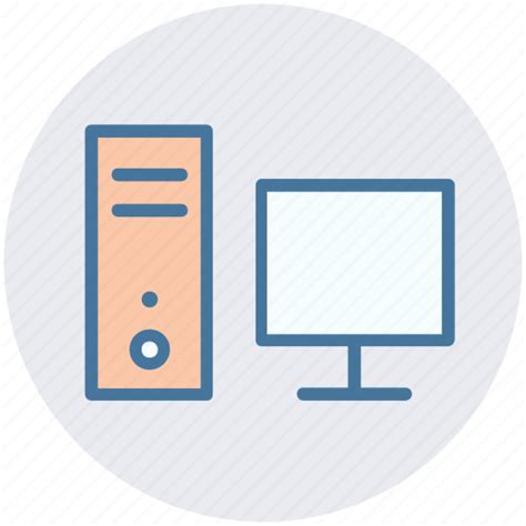 Computer Cpu Desktop Device Lcd Pc Icon Download On Iconfinder