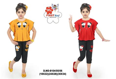 Girls Top And Capri Set At Rs 500piece Machua Kolkata Id