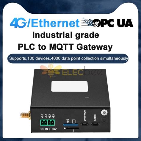 Industrial Iot Gateway Plc To Mqtt Converter For Elecbee Plc Support