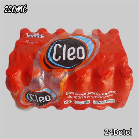 Jual Cleo Mineral 1 Krat Air Mini 24 Botol Shopee Indonesia