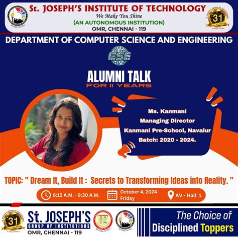 The Department Of Computer Science And Engineering St Josephs Institute Cse St Josephs