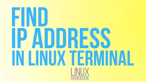 How To Find Your Ip Address In Linux Terminal Youtube