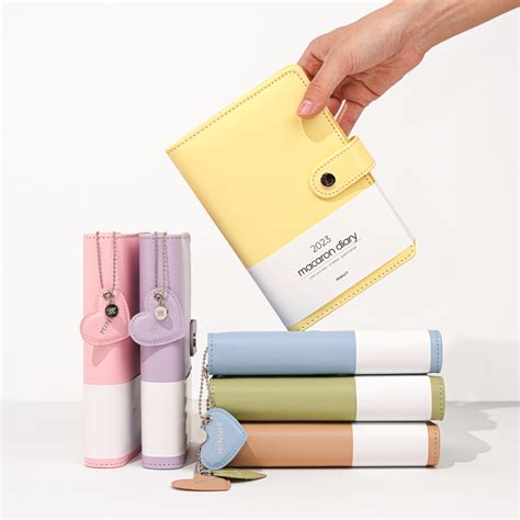 미뉴잇 미뉴잇 마카롱 다이어리 6공 바인더 A6 커버 단품 위시버킷