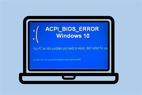 Windows 10 8 7에서 Acpi Bios 오류를 수정하는 전체 가이드 백업 팁