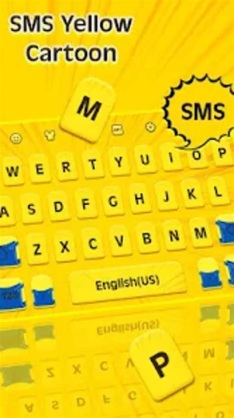 Sms Yellow Cartoon Keyboard Ch For Android Download