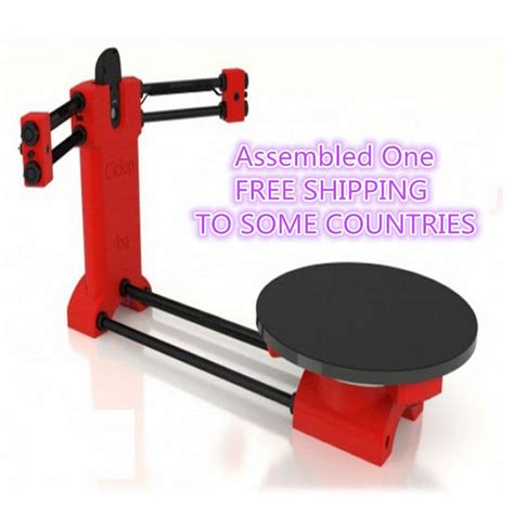 Assembled He3d 3d Scanner Diy Kit New Red Injection Moldingreprap 3d