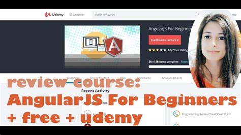 AngularJS For Beginners Udemy Free Reviewing Online Tech Courses YouTube