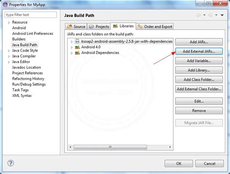 Android Import Jar Library