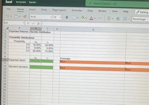 Solved Excel Online Structured Activity Expected Retums