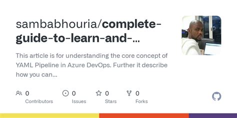 GitHub Sambabhouria Complete Guide To Learn And Setup Yaml Pipeline In Azure Devops This