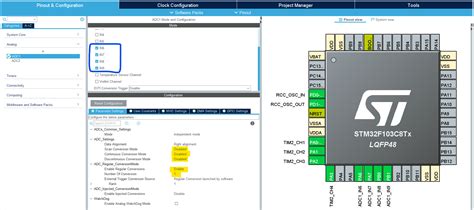 Stm32 Potentiometer Reading Examples Single And Multiple
