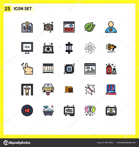 User Interface Pack Basic Filled Line Flat Colors Aspect Ratio Stock Vector By ©flatart 368734852