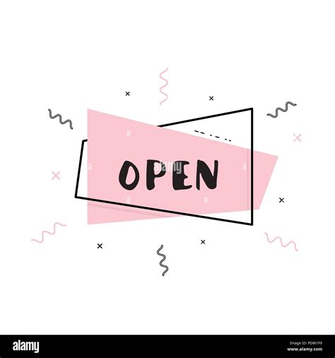 Open Singboard Isolated On White Background Vector Illustration Stock Vector Image And Art Alamy