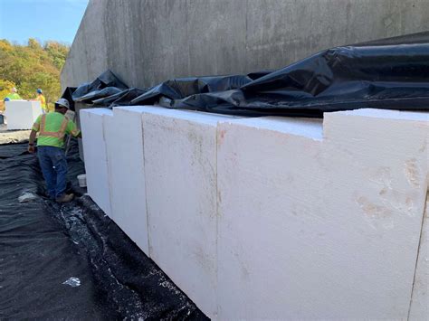 Elasticized Polystyrene Used In Bridge Construction Geofoam Styrofoam Eps And Polystyrene
