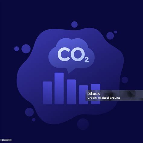 Co2 Carbon Emissions Levels Chart Icon Vector Design Stock Illustration Download Image Now