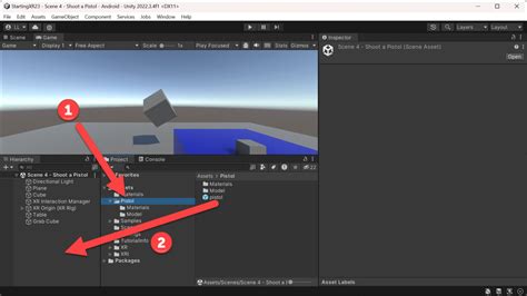 xr step by step 2023 meta quest shooting a pistol unity 2022 open