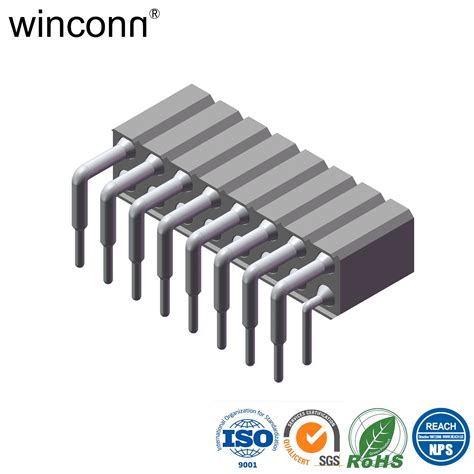 2 54mm Double Row Right Angle Dip Ic Socket Connector 2 54mm Ic Socket And 2 00 1 27 Ic Socket