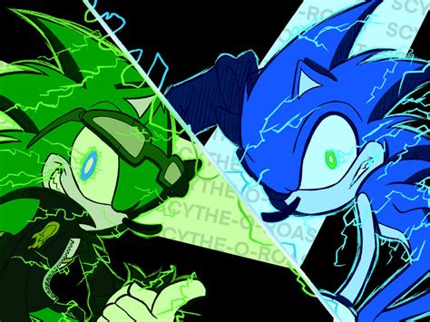 Sonic Vs Scourge By Scythoroast On Deviantart