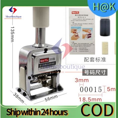 【ready Stock】metal Number Machine 7 Position Automatic Numbering Machine Marking Digital Stamp