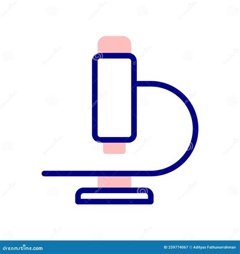 Microscope Icon An Instrument For Viewing Small Microbes Stock Vector