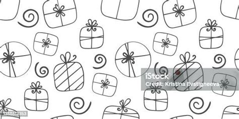 다른 선물 상자 선물 원활한 벡터 패턴 생일 새해 크리스마스 손으로 그린 디자인 공휴일에 대한 스톡 벡터 아트 및 기타 이미지 공휴일 그래픽 프린트 그리기 Istock