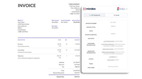 Invoice Parser Eden Ai