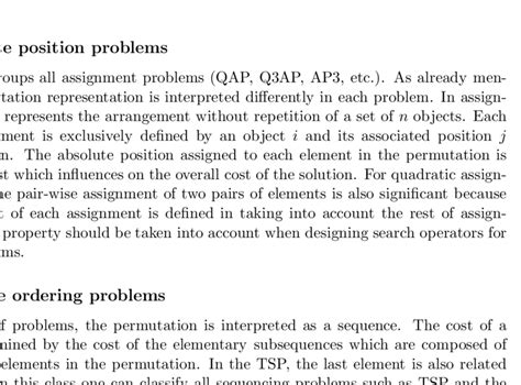 Classification Of Some Permutation Problems According To The Download Scientific Diagram