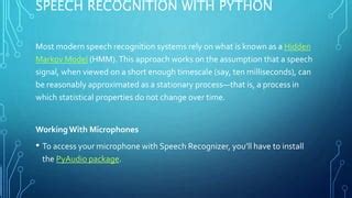 voice recognition security system ppt | PPT