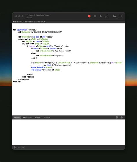 Hello Applescript Community I Am Trying To Get A Script For Things 3