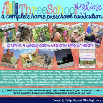 Preschool Curriculum 4 Year Olds Teaching Resources Tpt